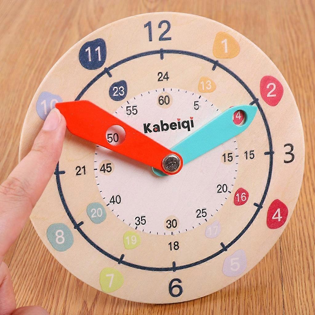 Telling Time Teaching Clock with Movable Hands for Classroom Teaching ...