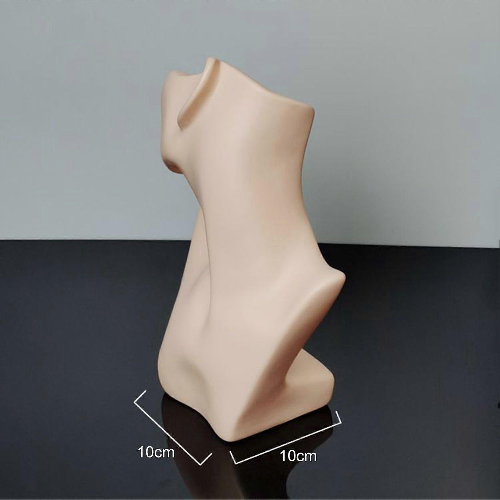 Head Model Half Face Mannequin Head Jewelry Display Stand Portrait Neck ...