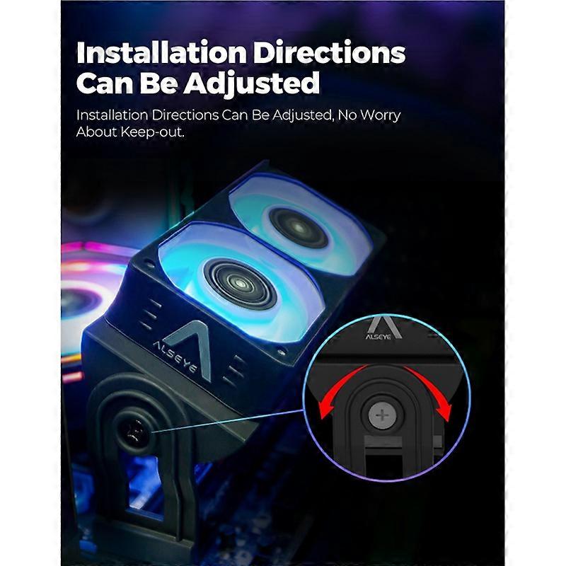 RAM Cooler Cooling Fan Ram Memory Cooler with Dual 60mm Fan PWM ...