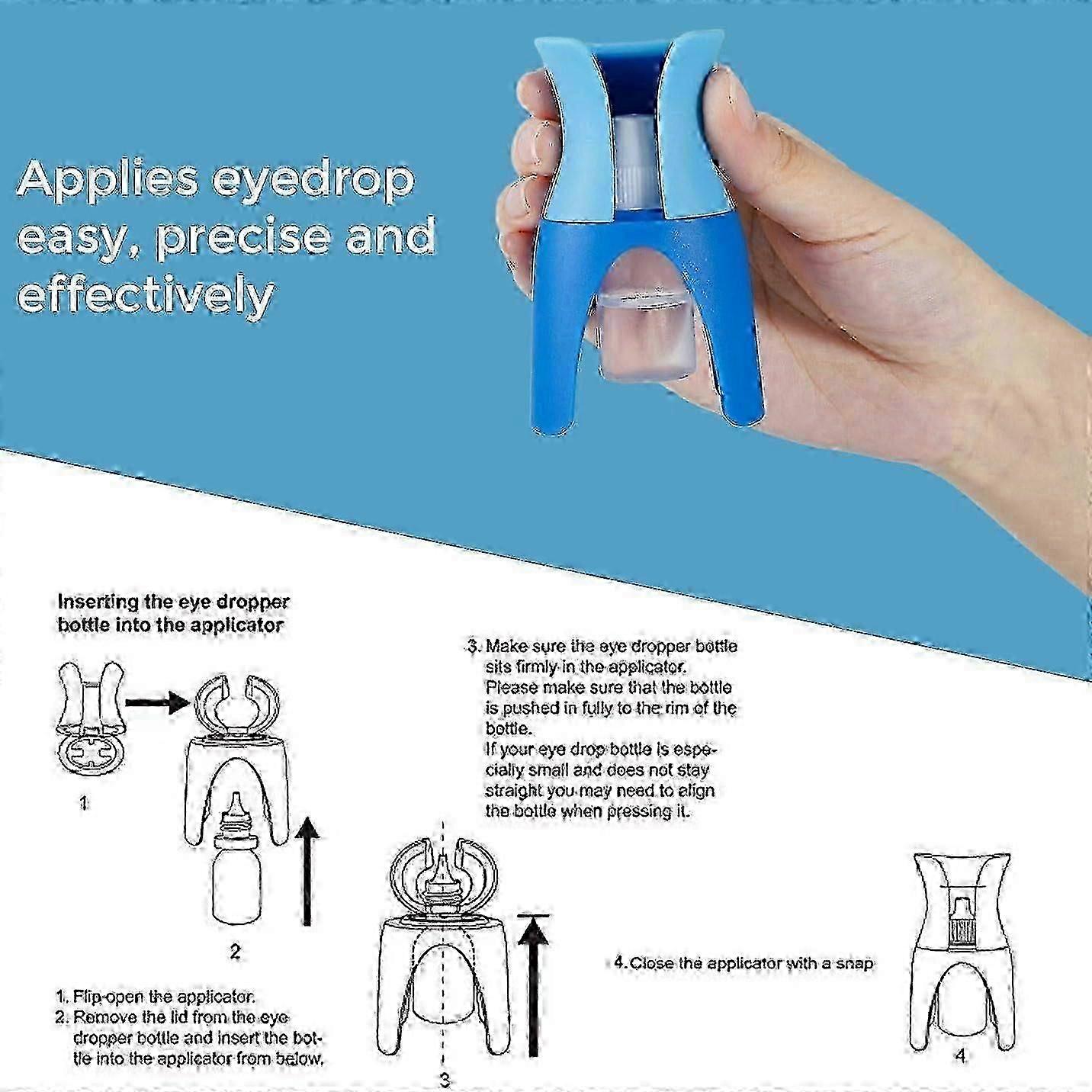 Eyedrop Bottle Dispenser, Portable Eye Drop Applicator, Reusable Eye ...