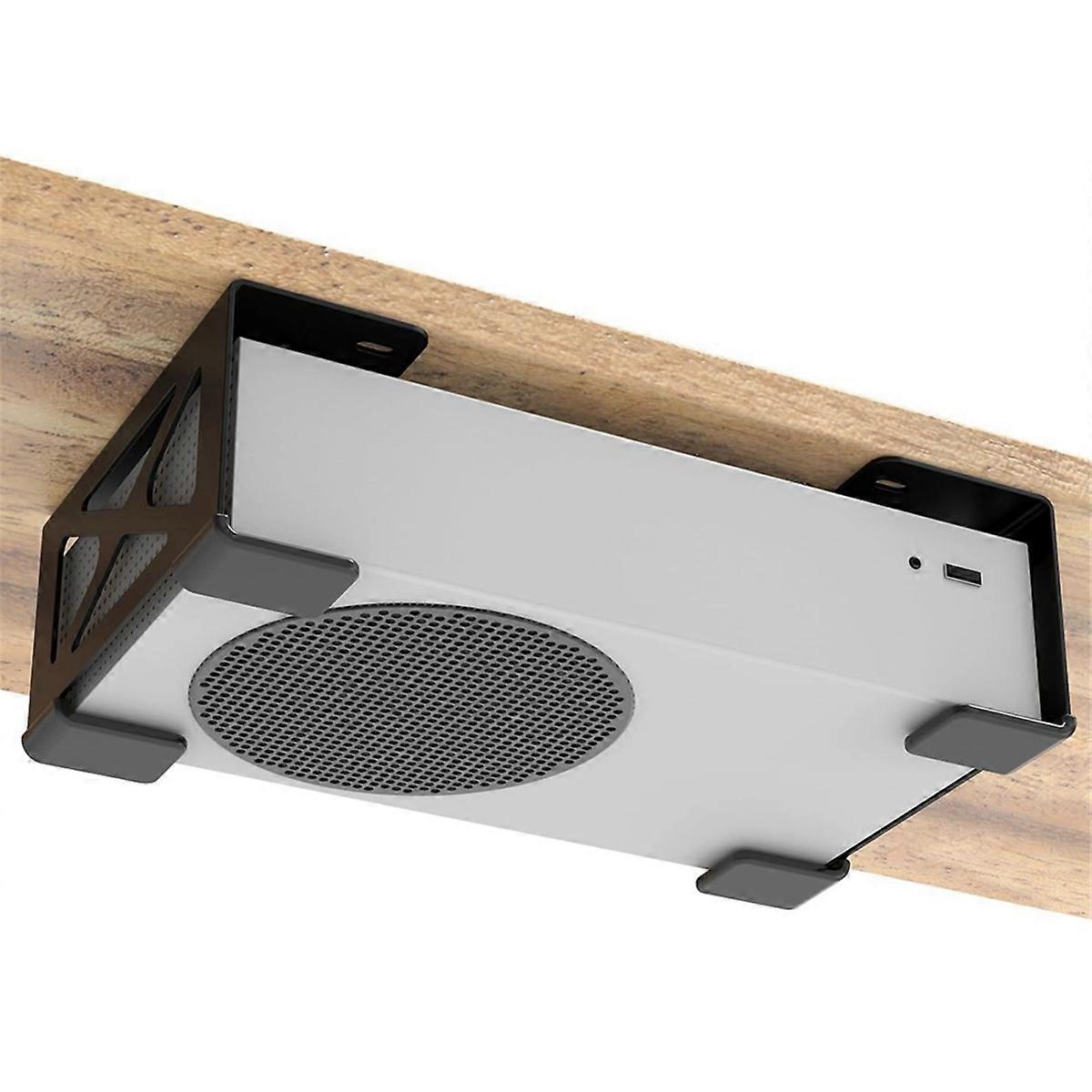 Adjustable Secure Rack Gaming Console Organizers Under Desk Desktop PC ...