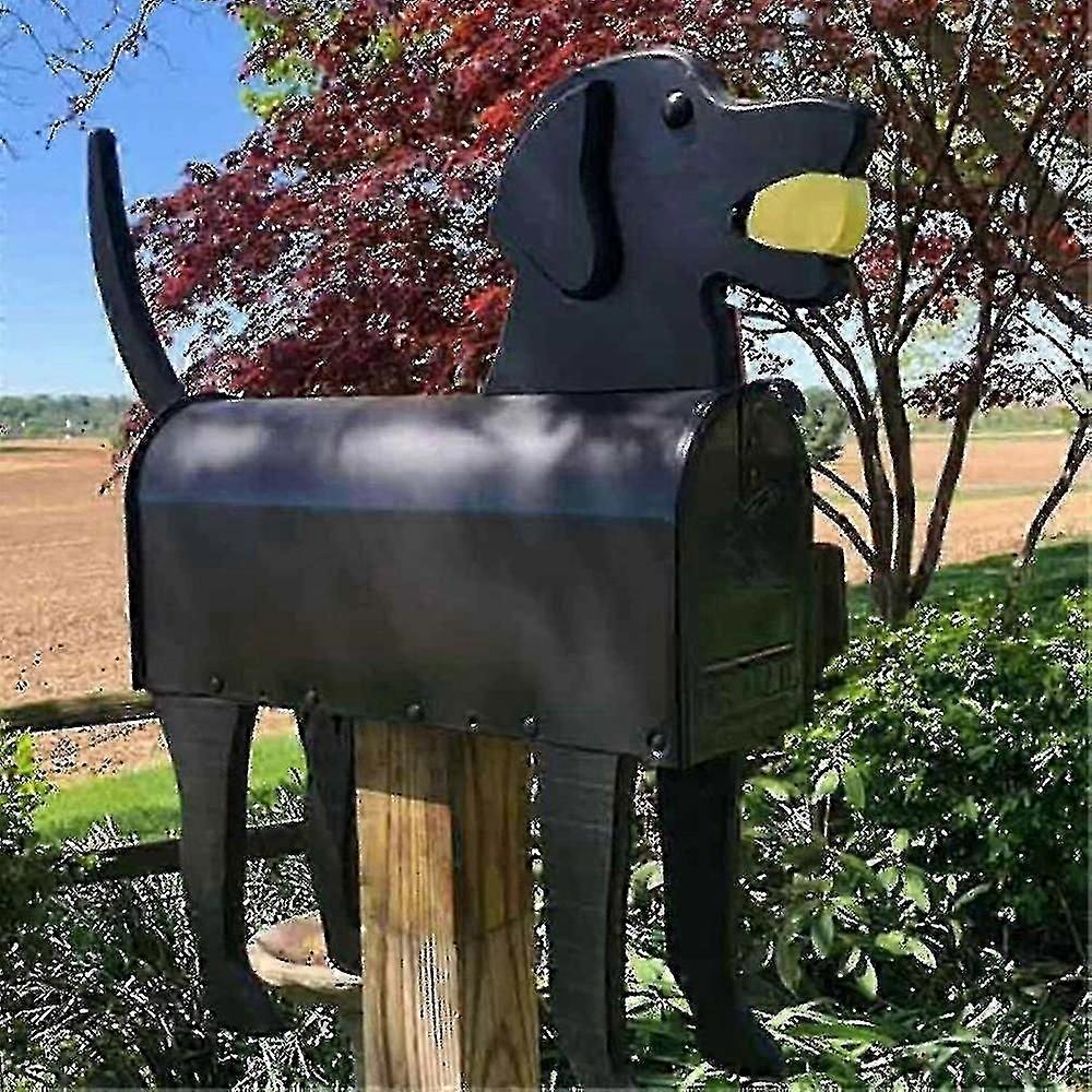 Garden Animal Shape Mailbox Weatherproof Dog And Pig Postal Box For ...