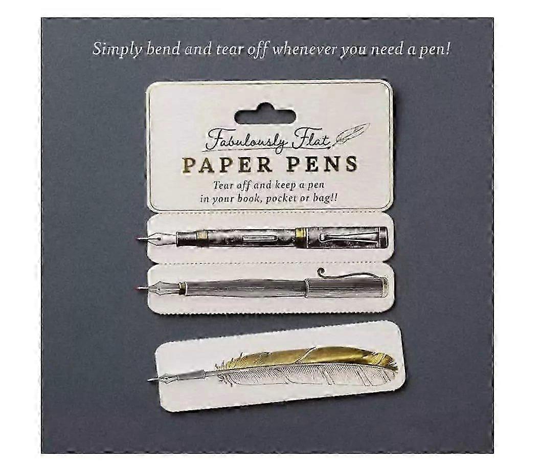 Fabulously Flat Paper Pens,Flat Bookmarks Pen,Double Sided Paper pens ...