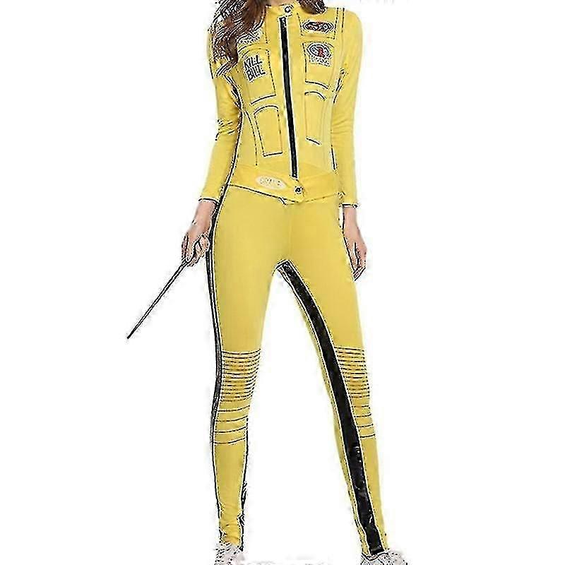 Kill Bill The Bride Beatrix Kiddo Cosplay Costume Kung Fu Jumpsuit For ...