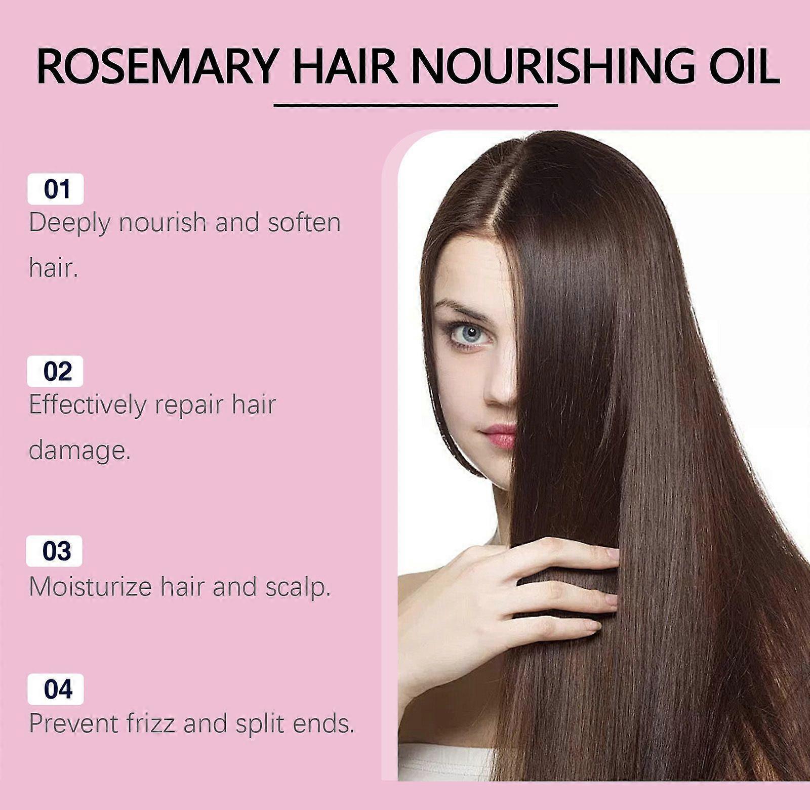 Rosemary Hair Oil nourishes, soothes, softens frizzy hair, makes it ...