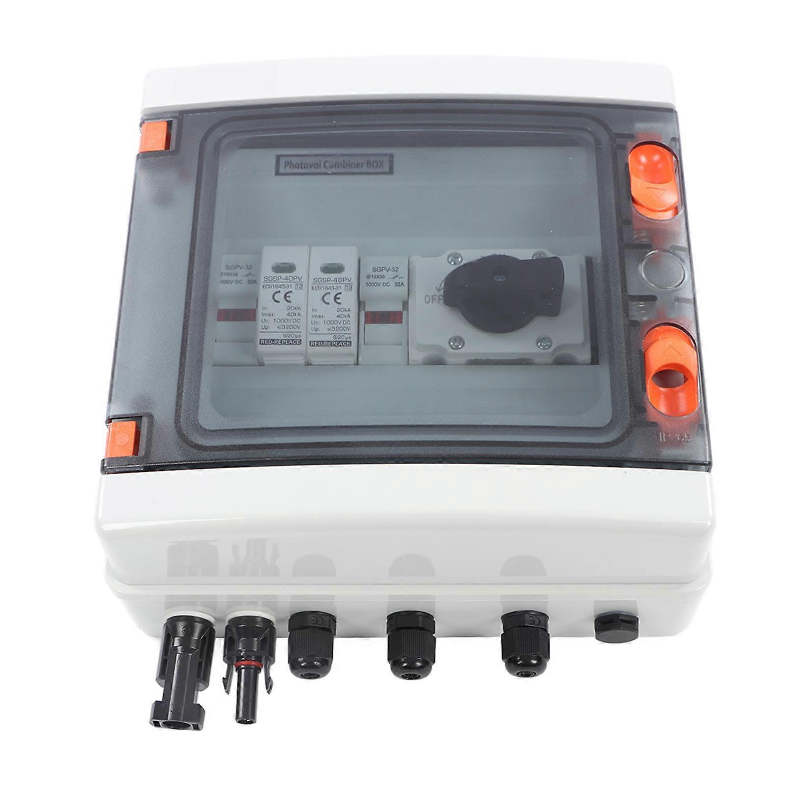 Solar PV IP65 Waterproof 1 in 1 Out Photovoltaic Combiner Box with ...