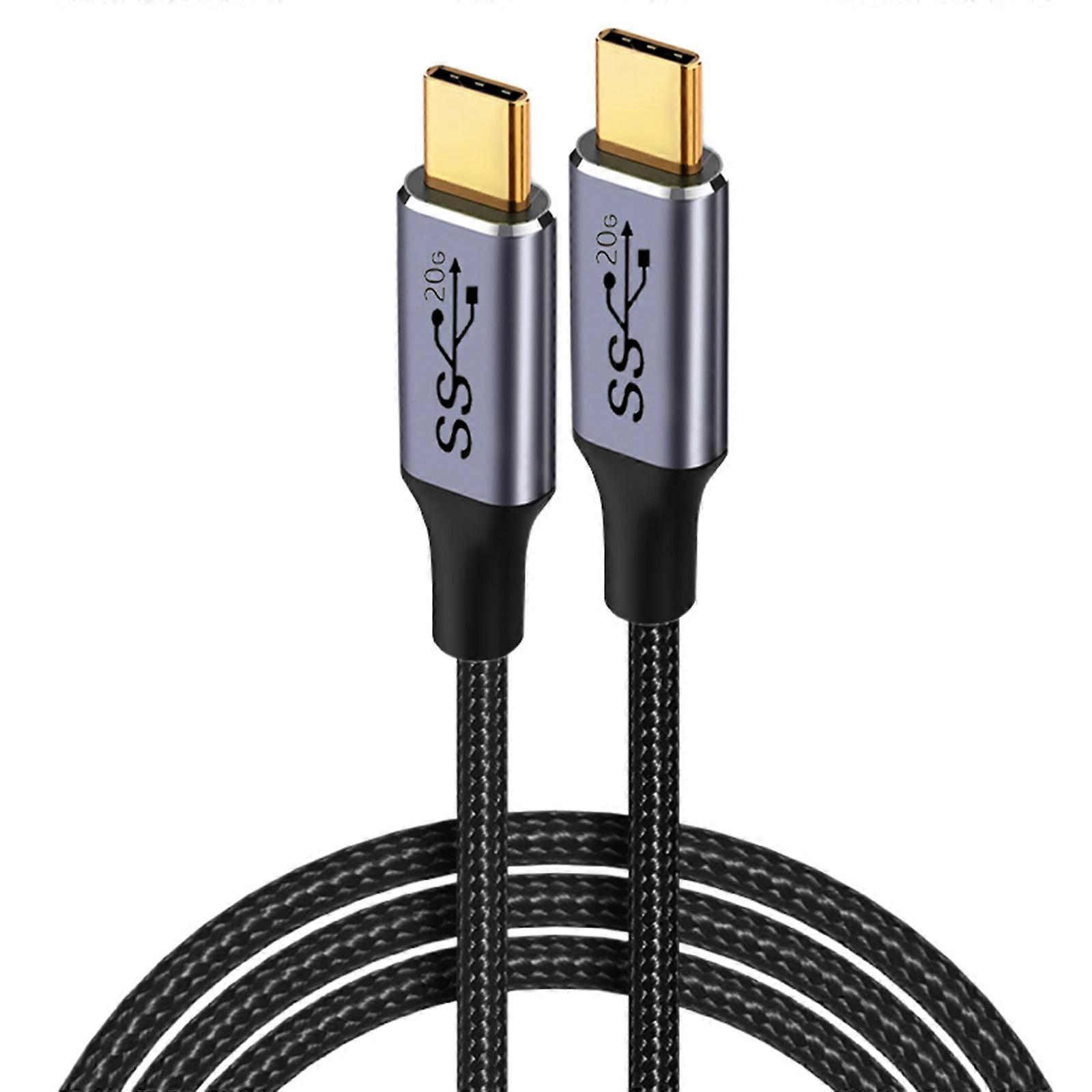 Flexible USB C to USB C Cable 20Gbps Data Transfer, 100W Fast Charging ...