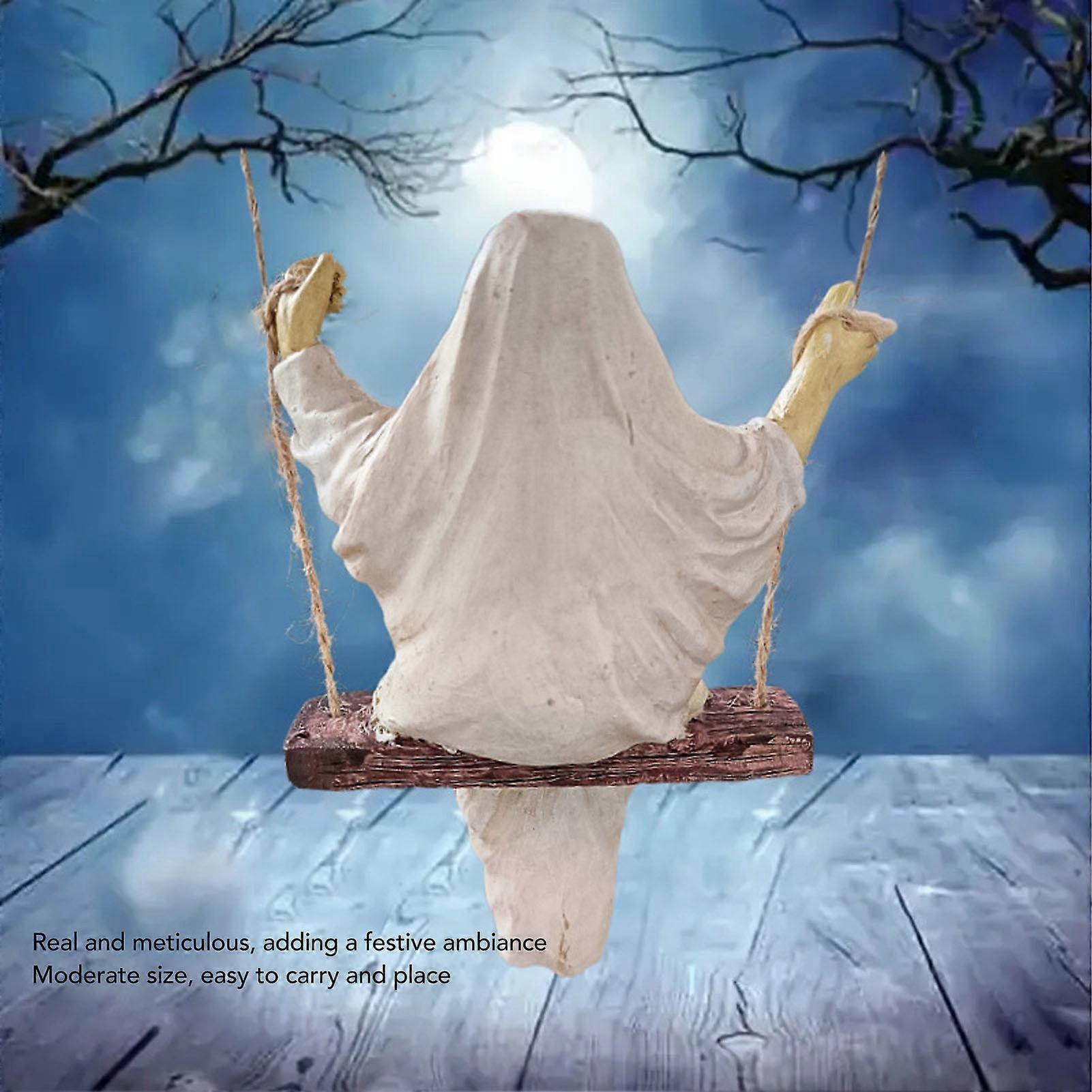 Ghost Figure Decor Resin Statue Ornament Horror Festival Sculpture for ...