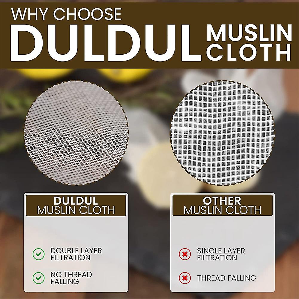 Muslin Cloths For Cooking, Pack Of 5 (50x50cm), Unbleached, Cotton ...