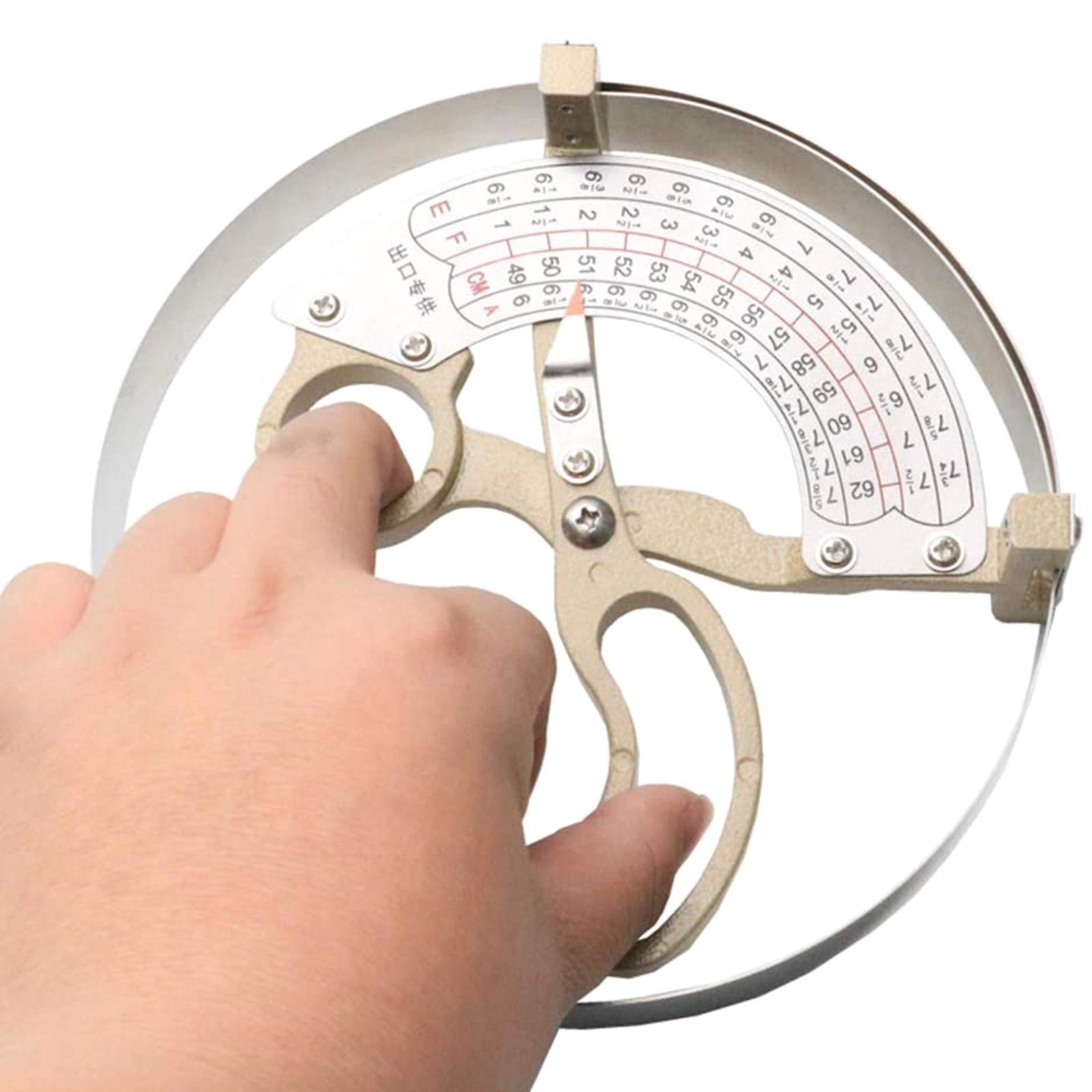 49-62cm Cap Ruler With Clear Scale Stainless Steel & Brass Adult Hat ...
