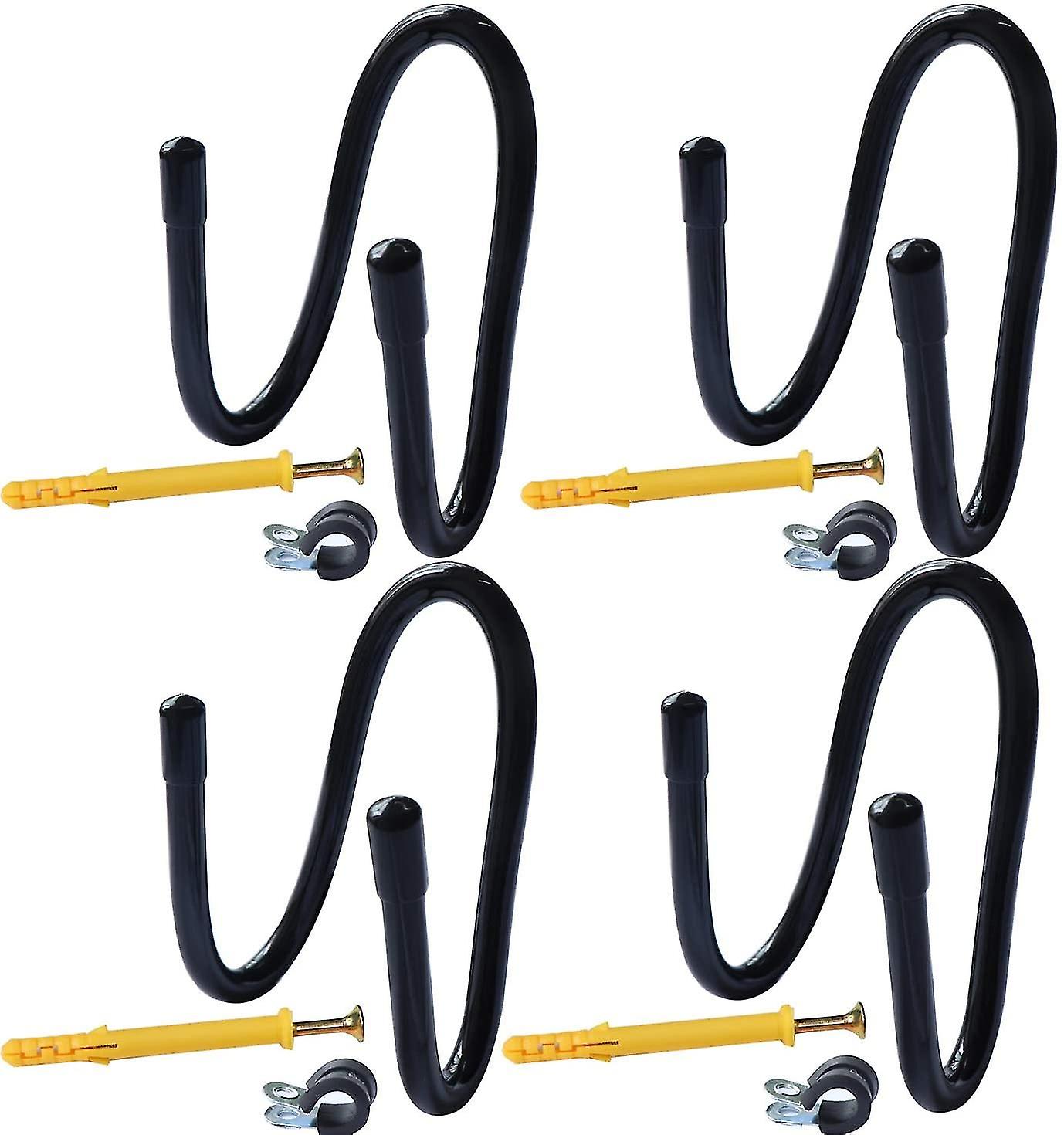 4 Pack, Yoga Mat Foam Roller Rack Wall Mounted Storage Rack For Fitness ...