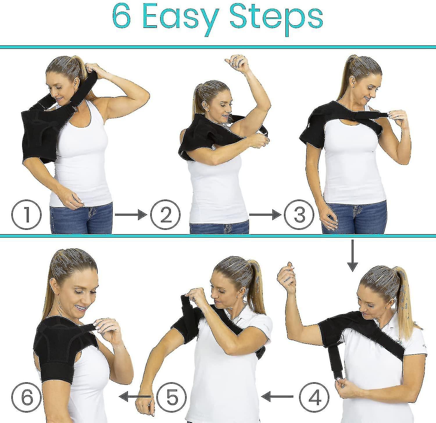 Shoulder Stability Brace - Injury Recovery Compression Support Sleeve ...