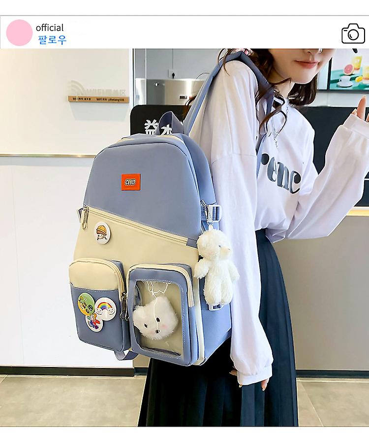 Veeki School Girls Backpack Set, 5 in 1 School Backpack, Combination ...