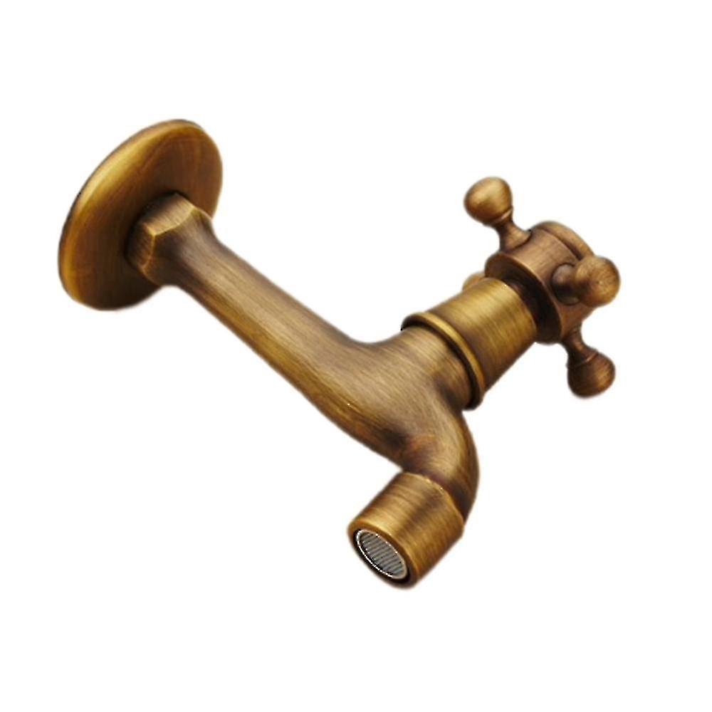 New- Wall Mounted Faucet Retro Solid Brass Single Handle Corrosion ...