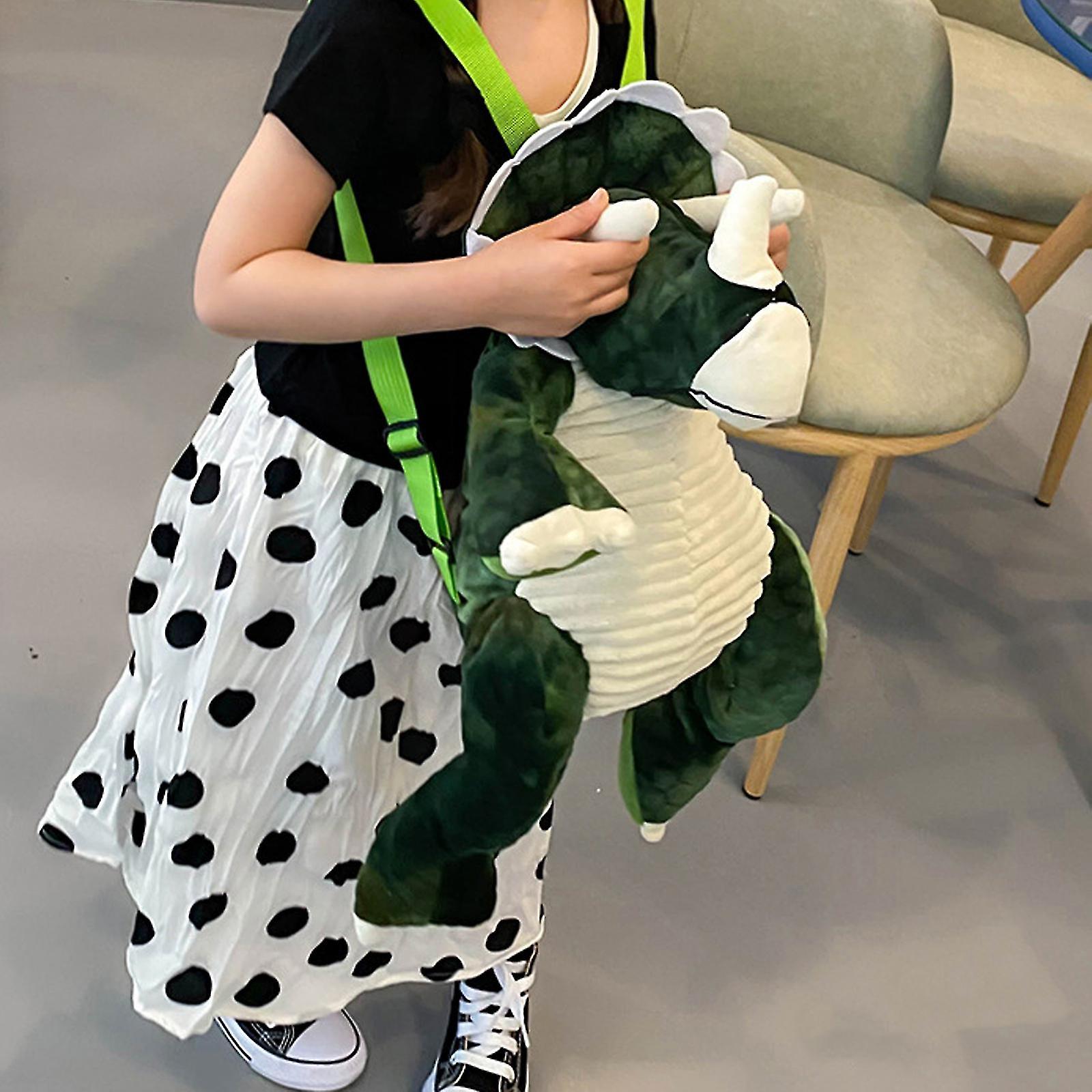 Plush Dinosaur T-rex Backpack Adjustable Straps Stuffed Animal Kids Toy ...