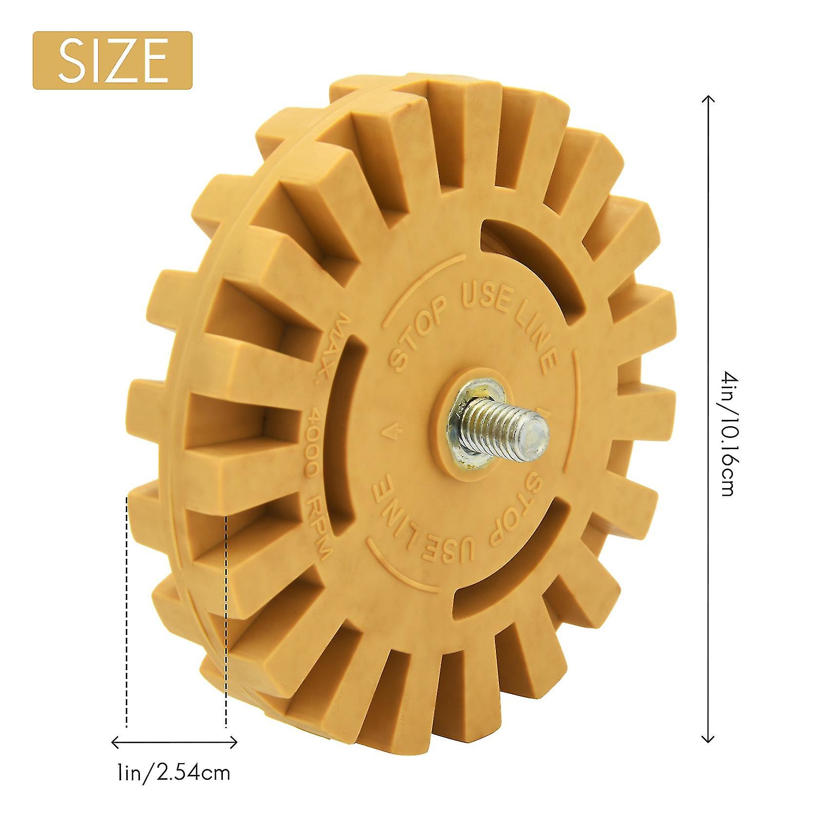Eraser Wheel Decal Remover Set 4 Inch Adhesive Sticker And Vinyl ...