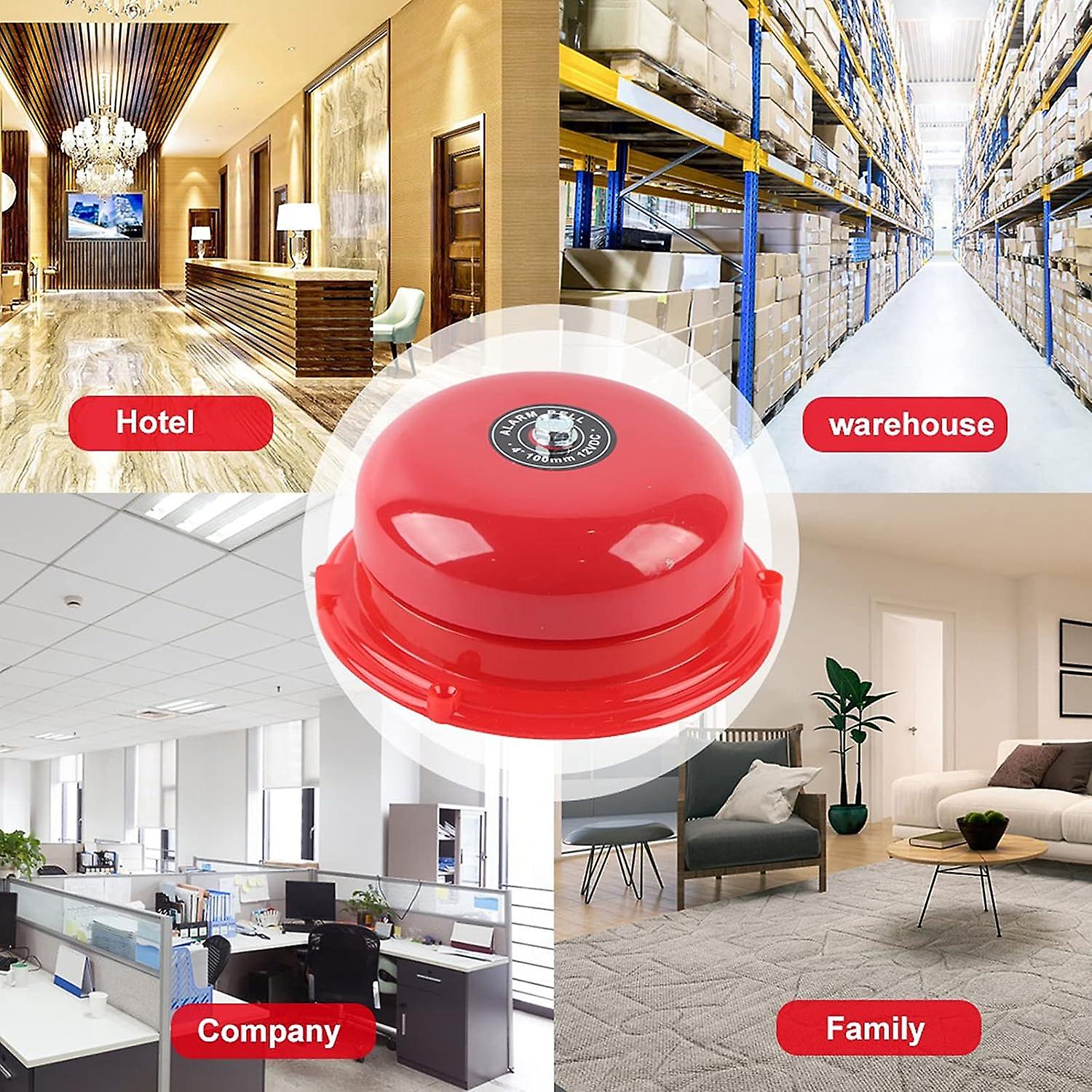 100db High Volume Electric Bell, 4 Inches Stainless Steel Fire Control ...