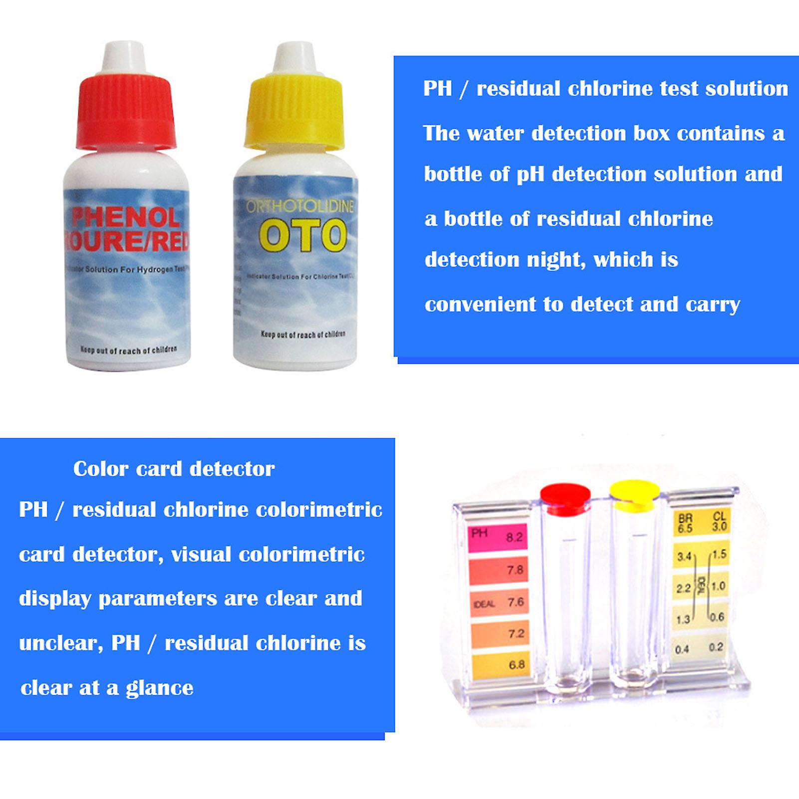 2-way Swimming Pool & Spa Test Kit Liquid Reagent Ph Indicator 20ml ...