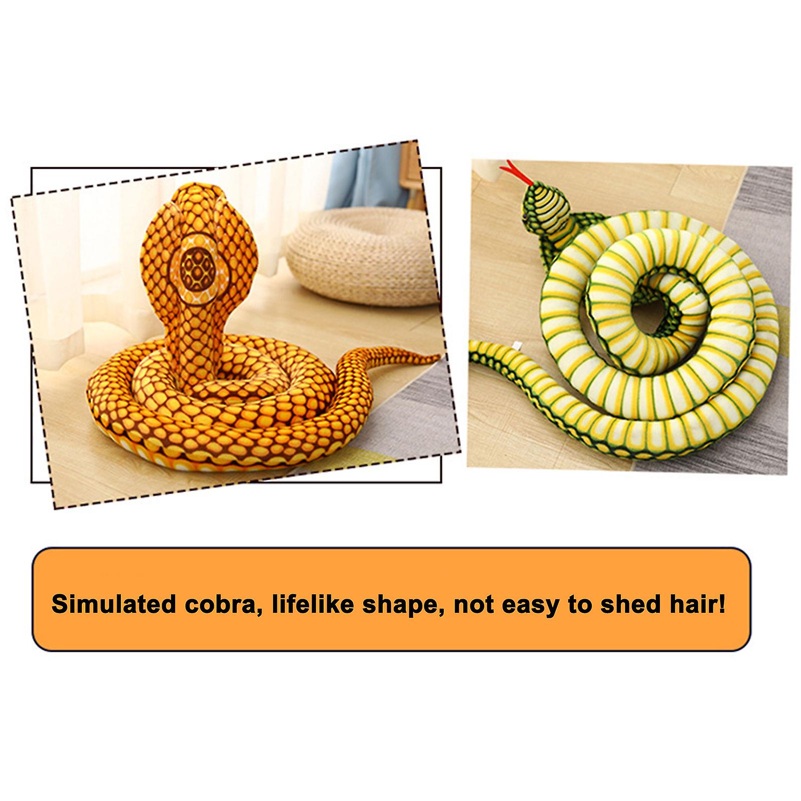 Snake Stuffed Animals Cobras Snake Plushies Toy Large Simulation Snake ...