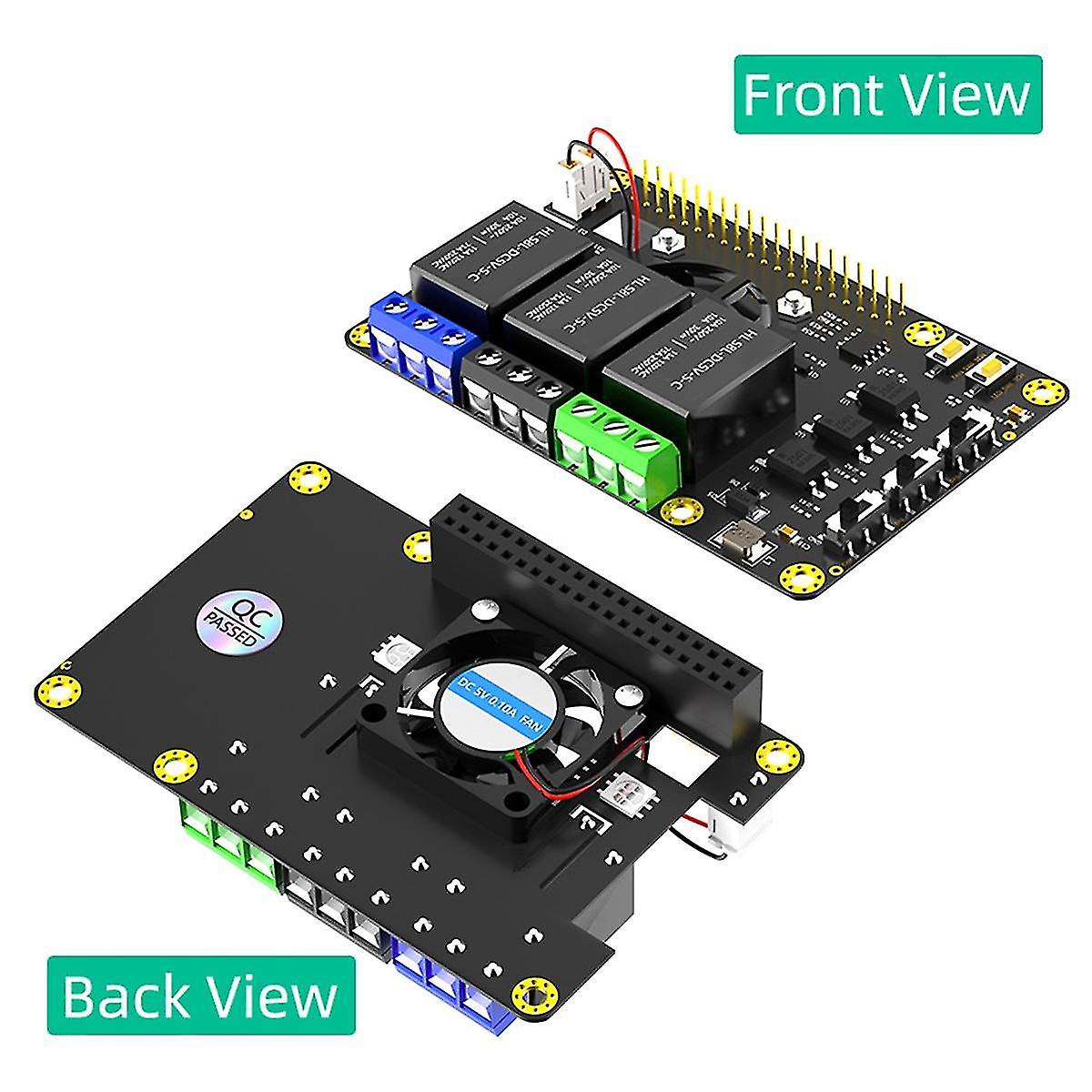 Rpi Power Relay Board Expansion Module Dual Cooling Fan Auto Color ...