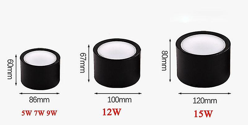 Surface Mounted 12w 15w Led Downlight Driverless Ceiling Lamps 5w 7w 9w ...