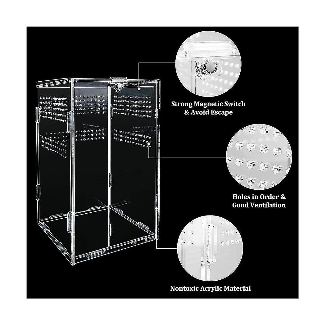 Reptile Terrarium Box, Reptile Food Box, Transparent Insect Food Box ...
