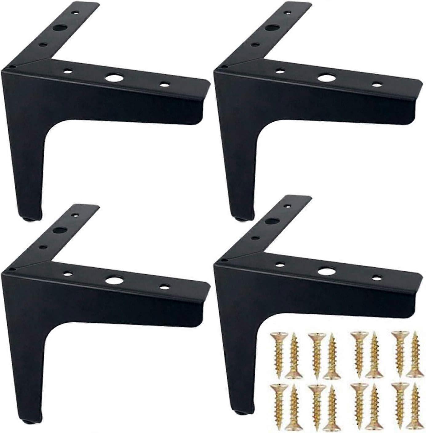 Triangular Furniture Legs in Modern Metal DIY Black Steel Table Legs ...