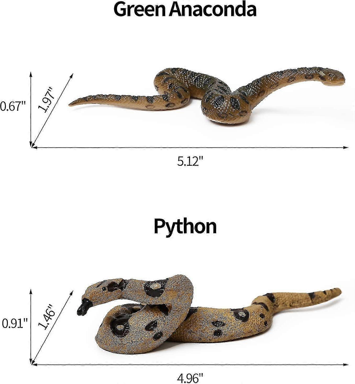 8pcs Realistic Fake Snake Prank Rubber Props, Fake Snake Toys, Horror ...