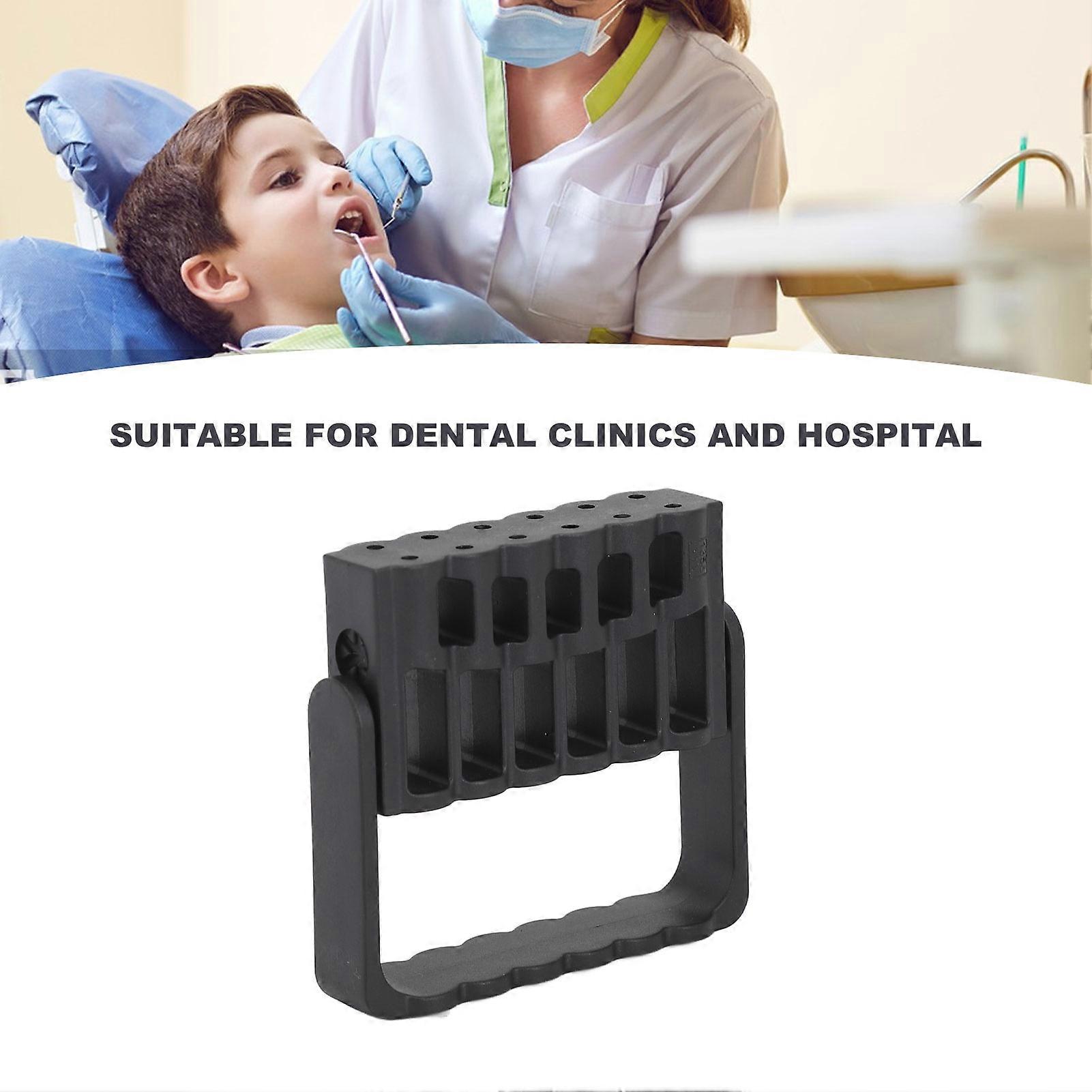 Black Dental Bur Autoclavable Case Organizer 12 Hole Bur Cleaning ...