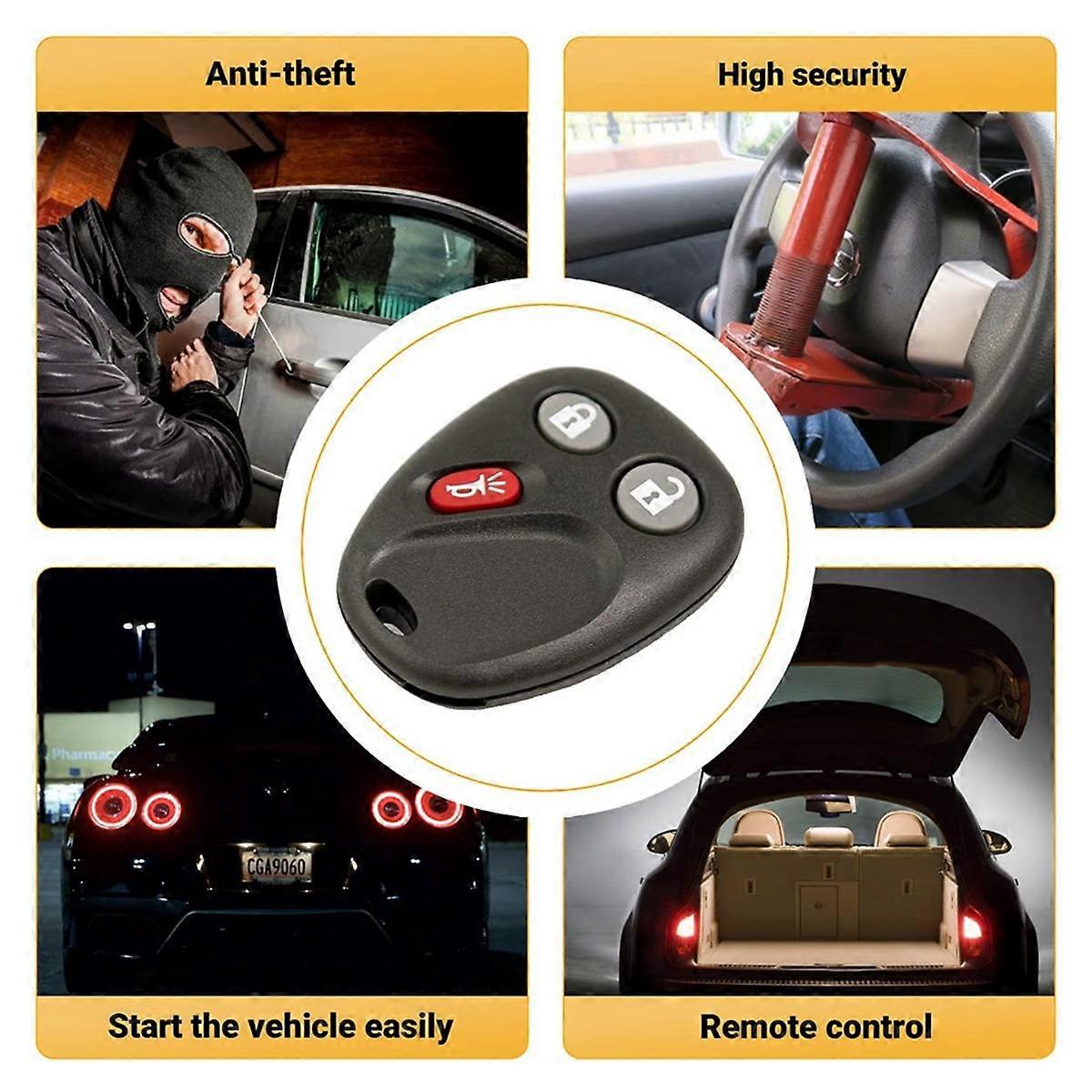 Keyless Entry Car Key Fob LHJ011 for Chevy Silverado Tahoe Suburban GMC ...