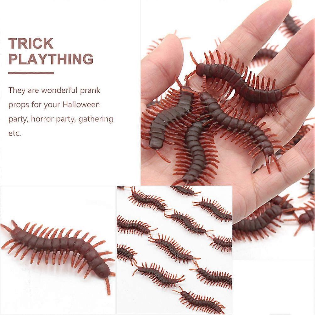60Pcs Simulated Centipede Toys Lifelike Centipede Toys Plastic ...
