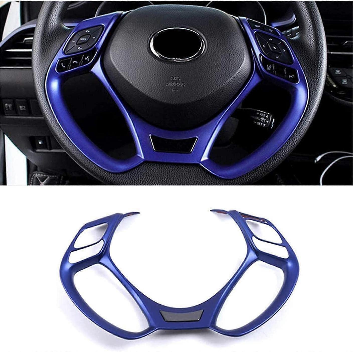 For CHR C-HR 2016-2022 Blue Interior Plastic Steering Wheel Frame Shell ...