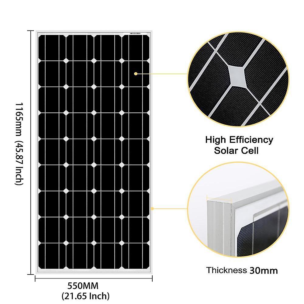 Glass Solar Panel 300w 400w Aluminum Frame 30mm Thickness 1165mm*550mm ...