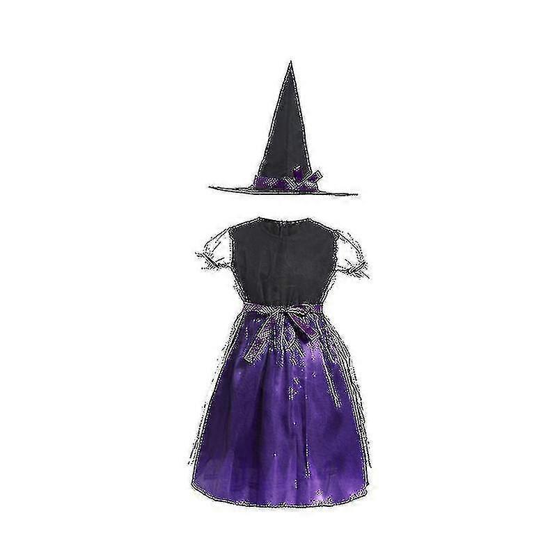 Halloween Costume Witch Clothes Cosplay Long Hooded Cloak For Kids ...