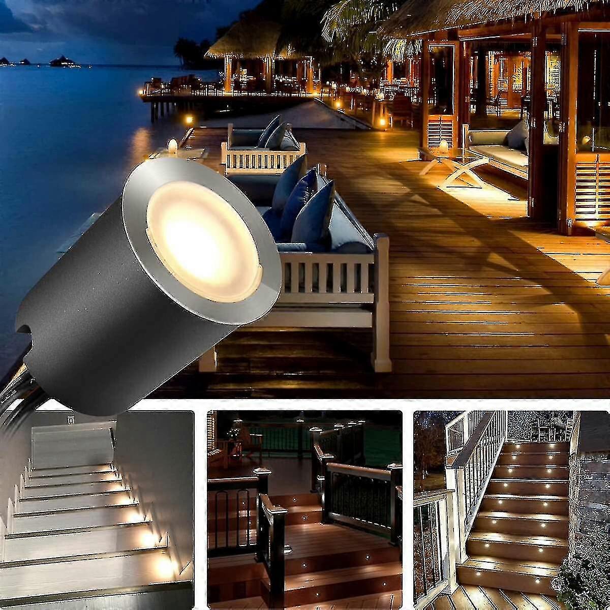 Set Of 16 Outdoor Recessed Led Spotlights, Ip67 Waterproof, 32mm ...