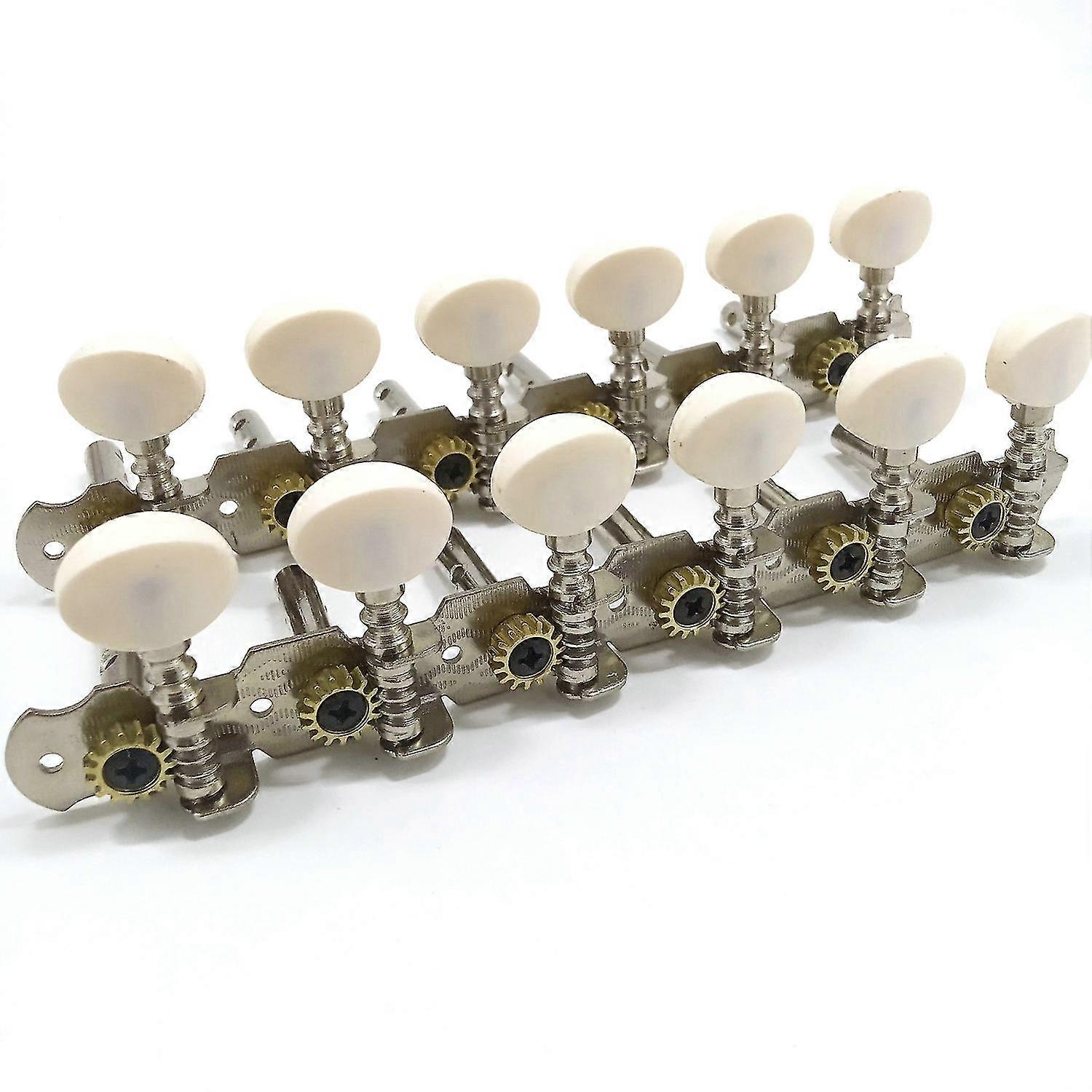 12 Strings Acoustic Guitar Tuning Pegs Chrome Plated Machine Heads 6l ...