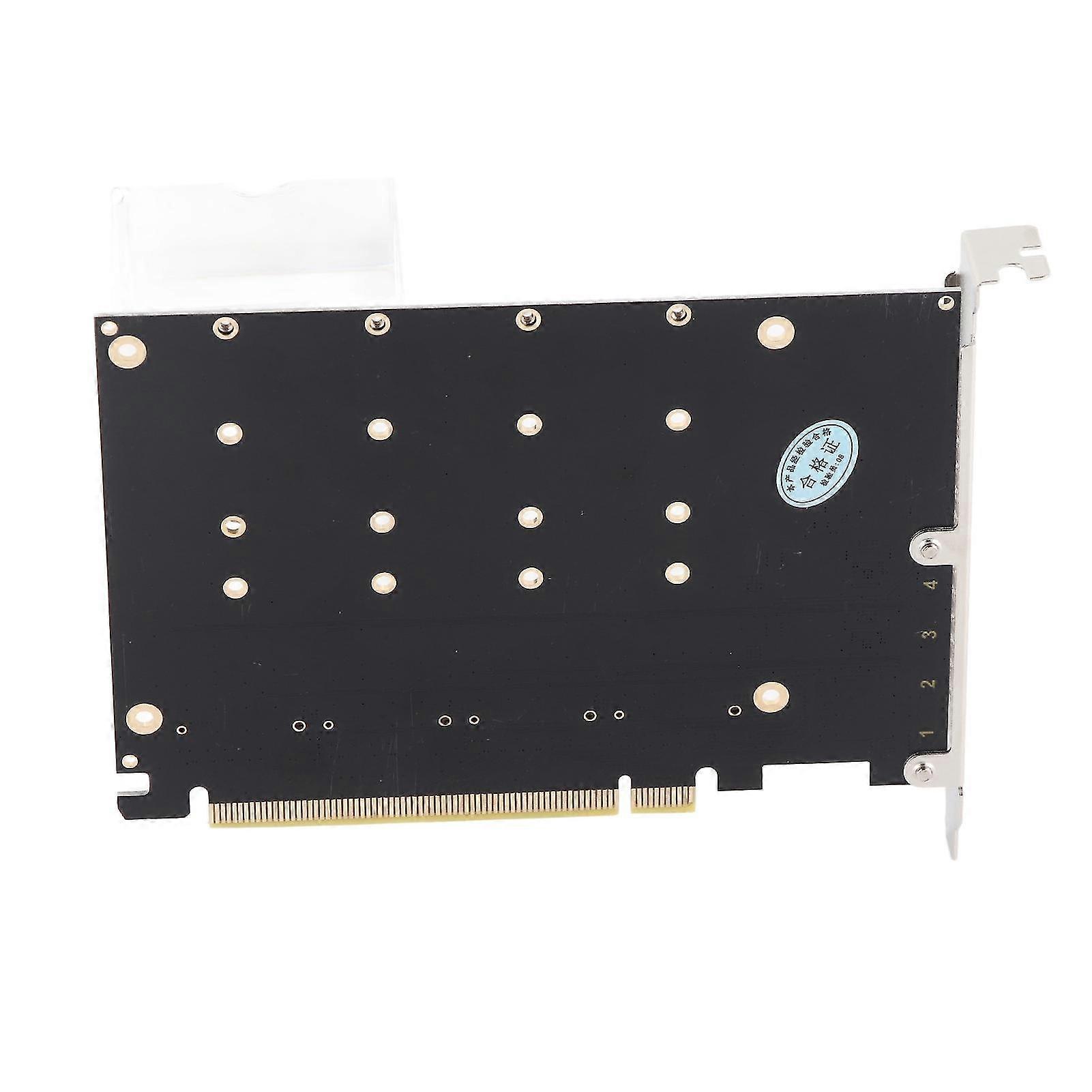 4 Port M.2 NVME SSD to PCIE X16 Adapter with Soft Raid Card - High ...