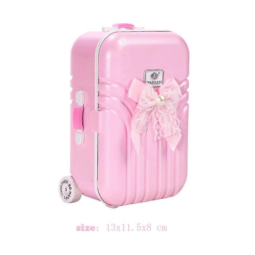 Mini kuffert legetøj til 23.5 tommer pige dukke mode bagagerum ...
