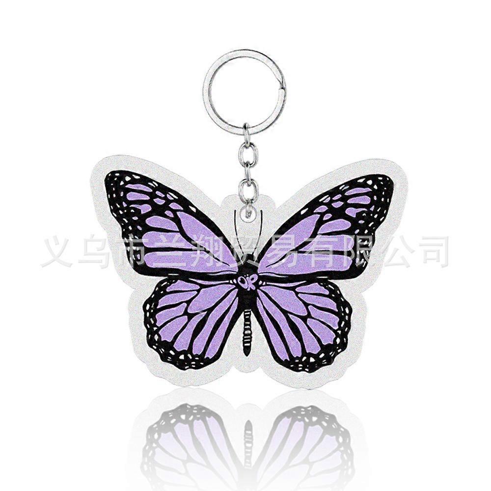 Olivia Rodrigo Guts/Sour Music Album Acrylic Purple Butterfly Keychain ...