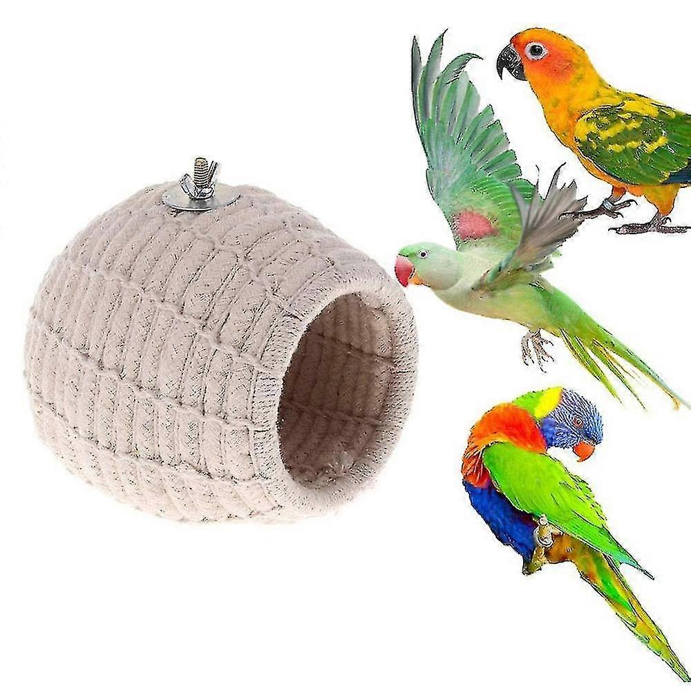 Rope Weave Bird Breeding Nest Bed House Toy Compatible With Budgie ...