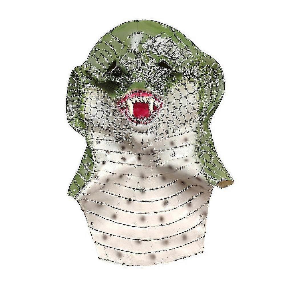 Snake Head Mask Animal Headgear Halloween Horror Latex Party Mask Toy ...