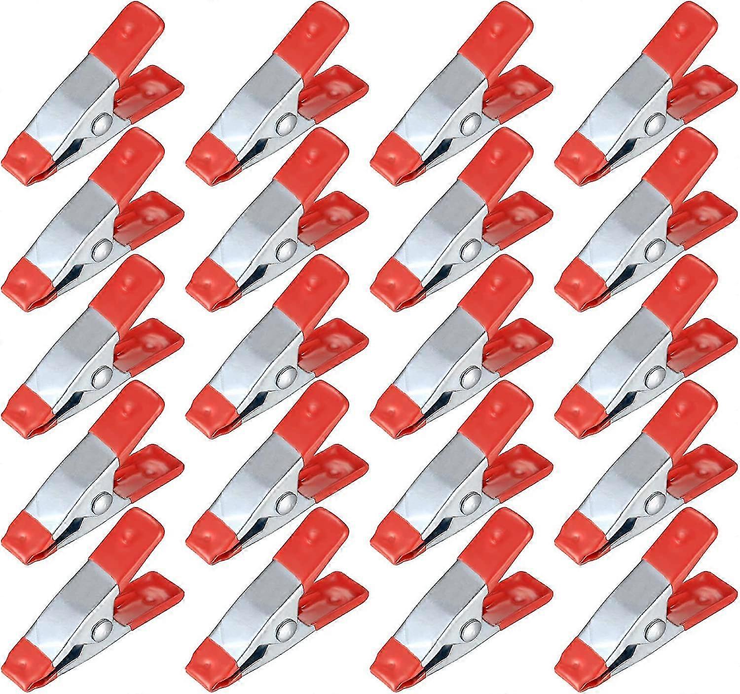 Metal Bavoe Spring Clamps Clips, Heavy Duty Tipped Grip Holder Rubber ...