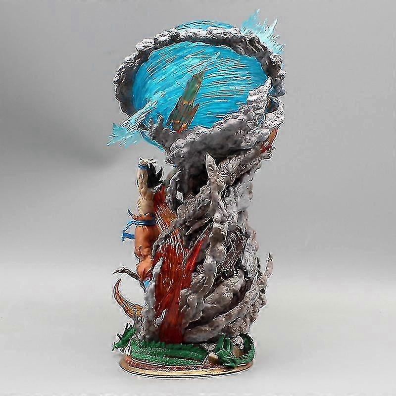 25cm Dragon Ball Figures Spirit Bomb Sou Goku Anime Figures Super Saiya ...