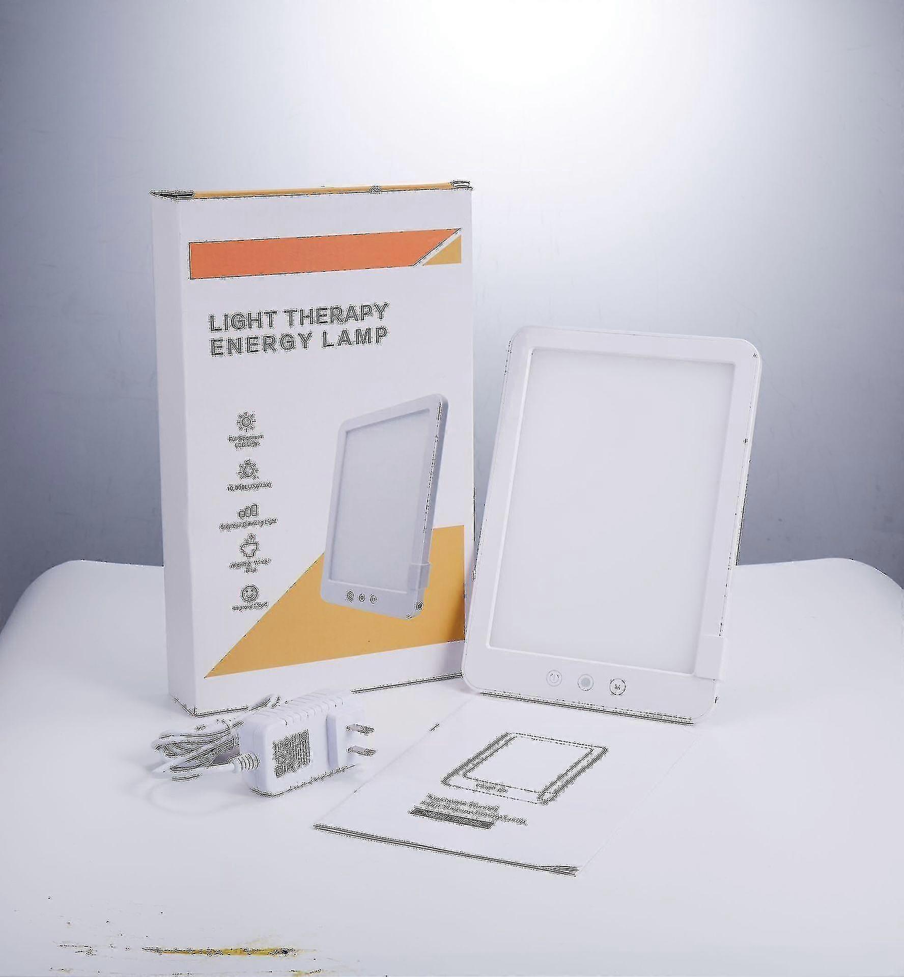 Light Therapy Lamp, Ultra-thin Uv-free 10000 Lux Therapy Light, Timer ...