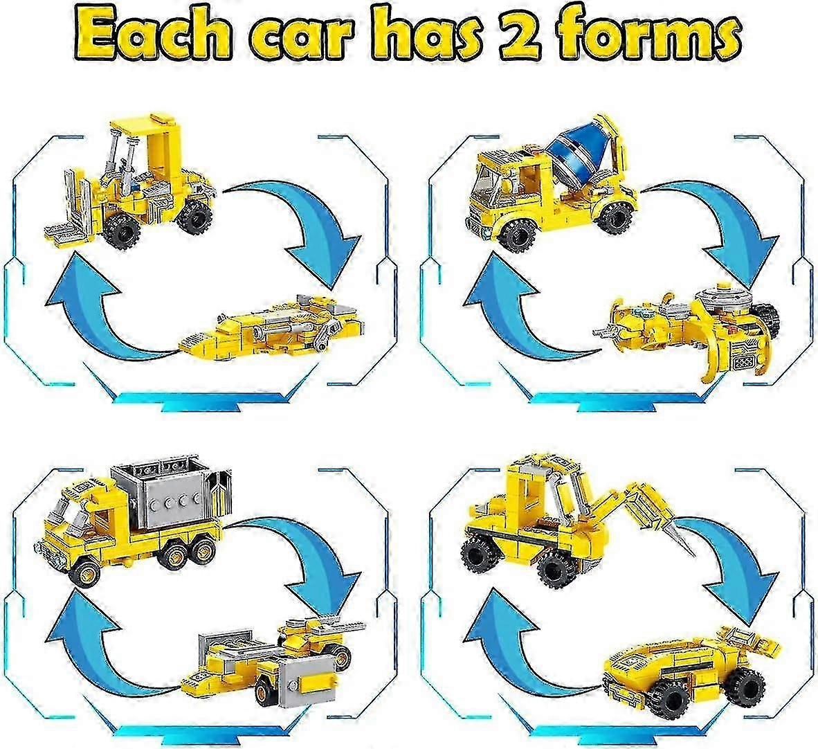 832 Pcs Robot Building Blocks Kit, Engineering Building Bricks ...