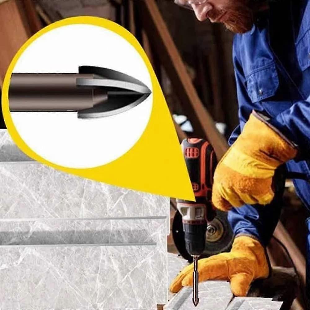 Set Of 5 Triangle Drill Bit Set, Carbide Tile Drill Bits, Effective ...