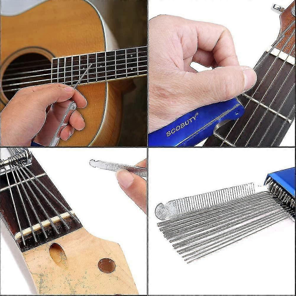Guitar Saddle File Saddle Nut Slot Tool Guitar Bridge File Set For ...