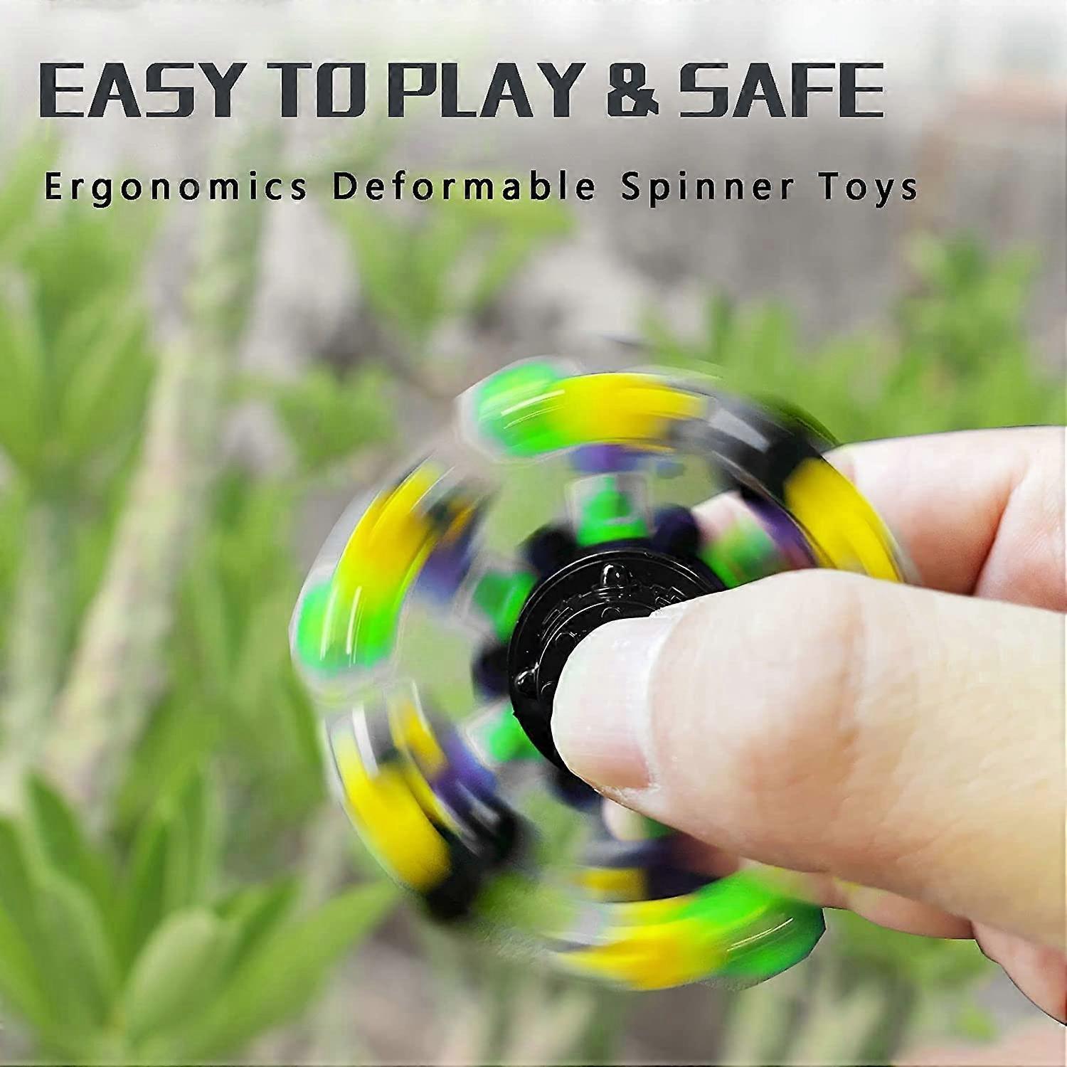 Deformable Fidget Spinner - Decompression Fingertip Spinner, Children's ...