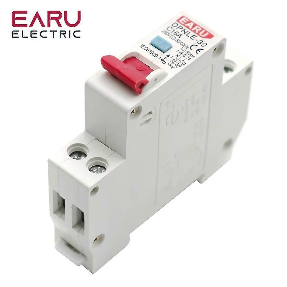 18MM RCBO Type A Residual Automatic Circuit Breaker 6KA 1P+N 2P 16A 20A 230V With Over Current ...