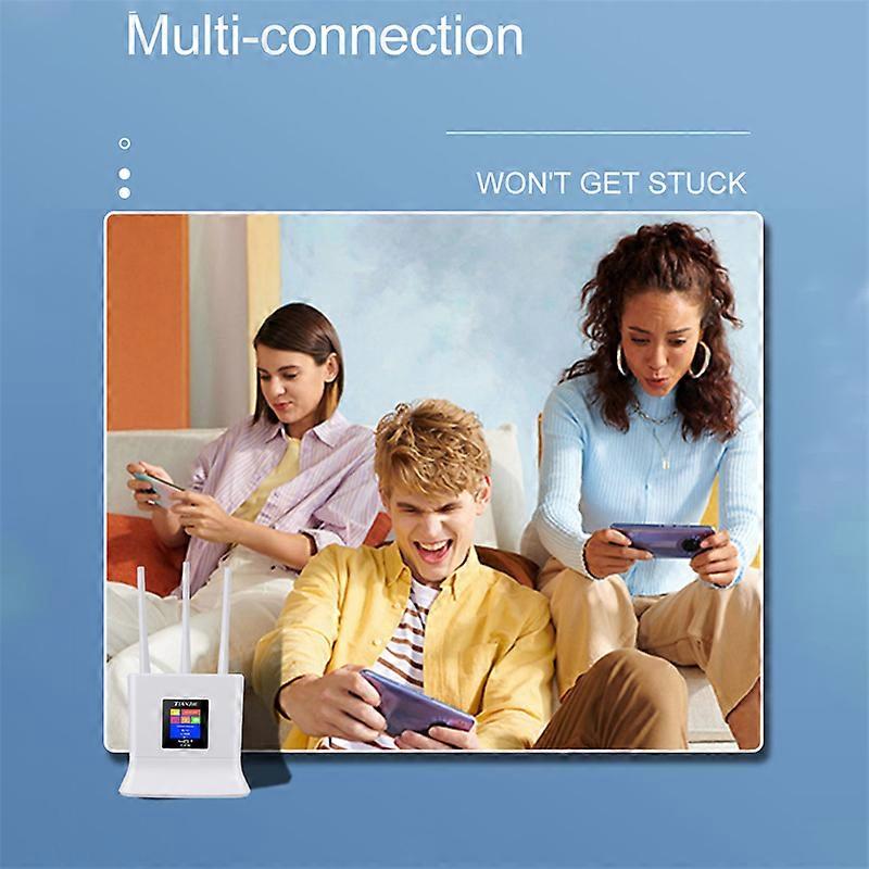 TIANJIE Wireless Router LTE CPE 4G SIM Card Modem Unlocked Hotspot CAT4 ...